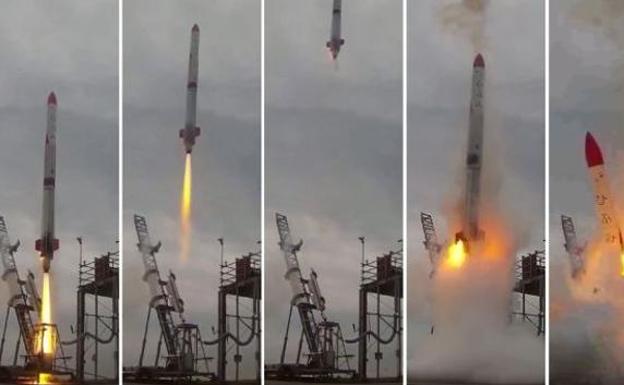 El vídeo de un cohete explotando 4 segundos después de su lanzamiento ...